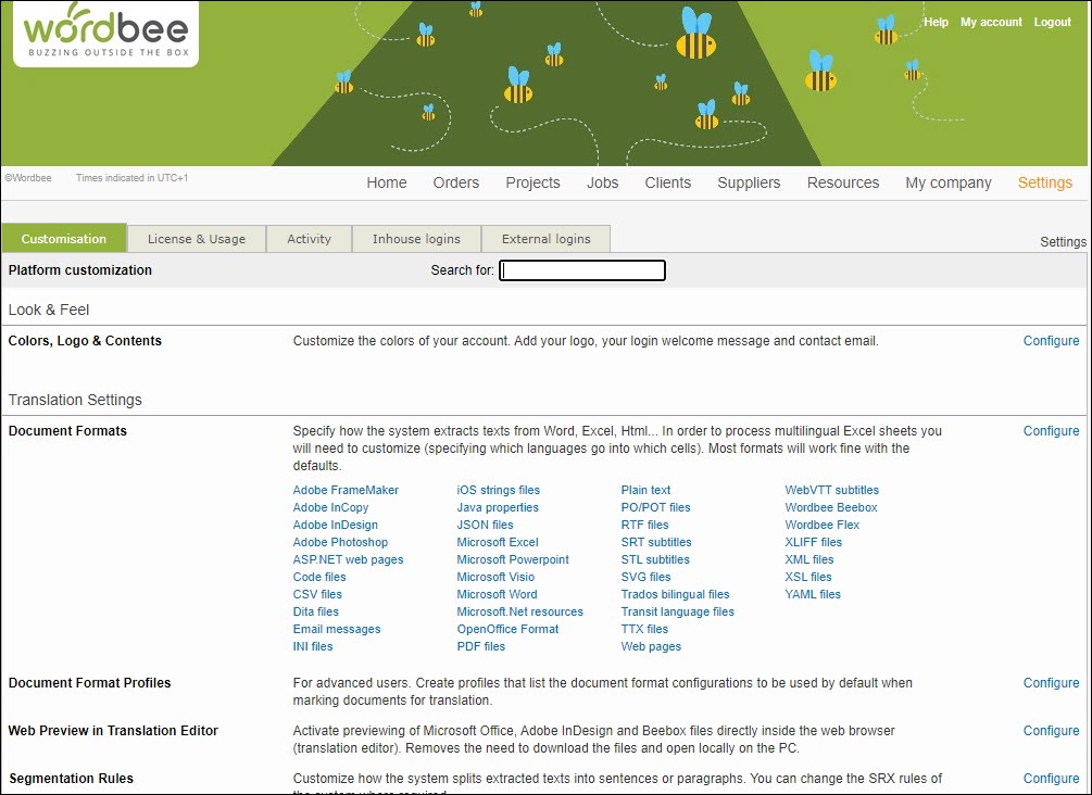 Working with file formats